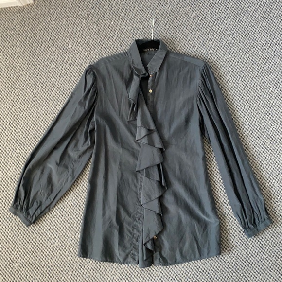 M Made In Italy | Tops | Italian Blouse With Balloon Sleeves | Poshmark